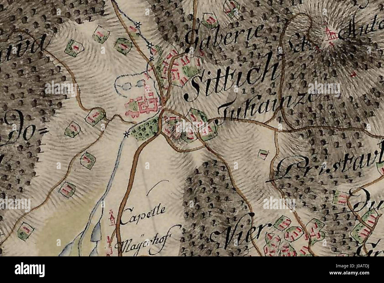 'Sticna na jozefinskem vojaskem zemljevidu iz let 1763-1787' refers to ...