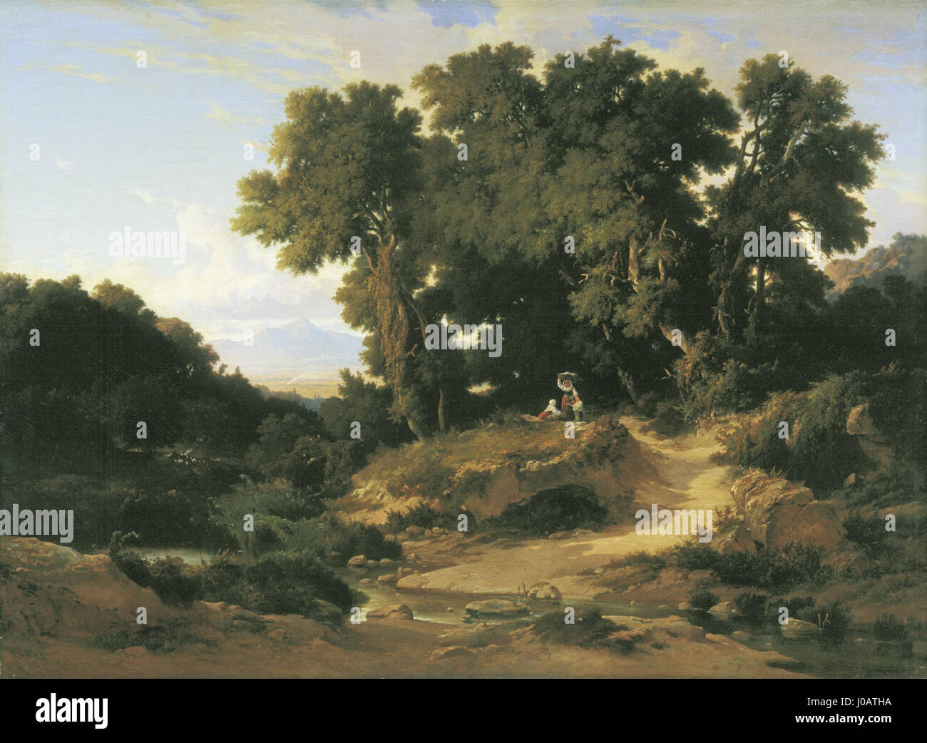 Albert Zamett’s 'Italian Landscape' from 1853 captures the idyllic ...