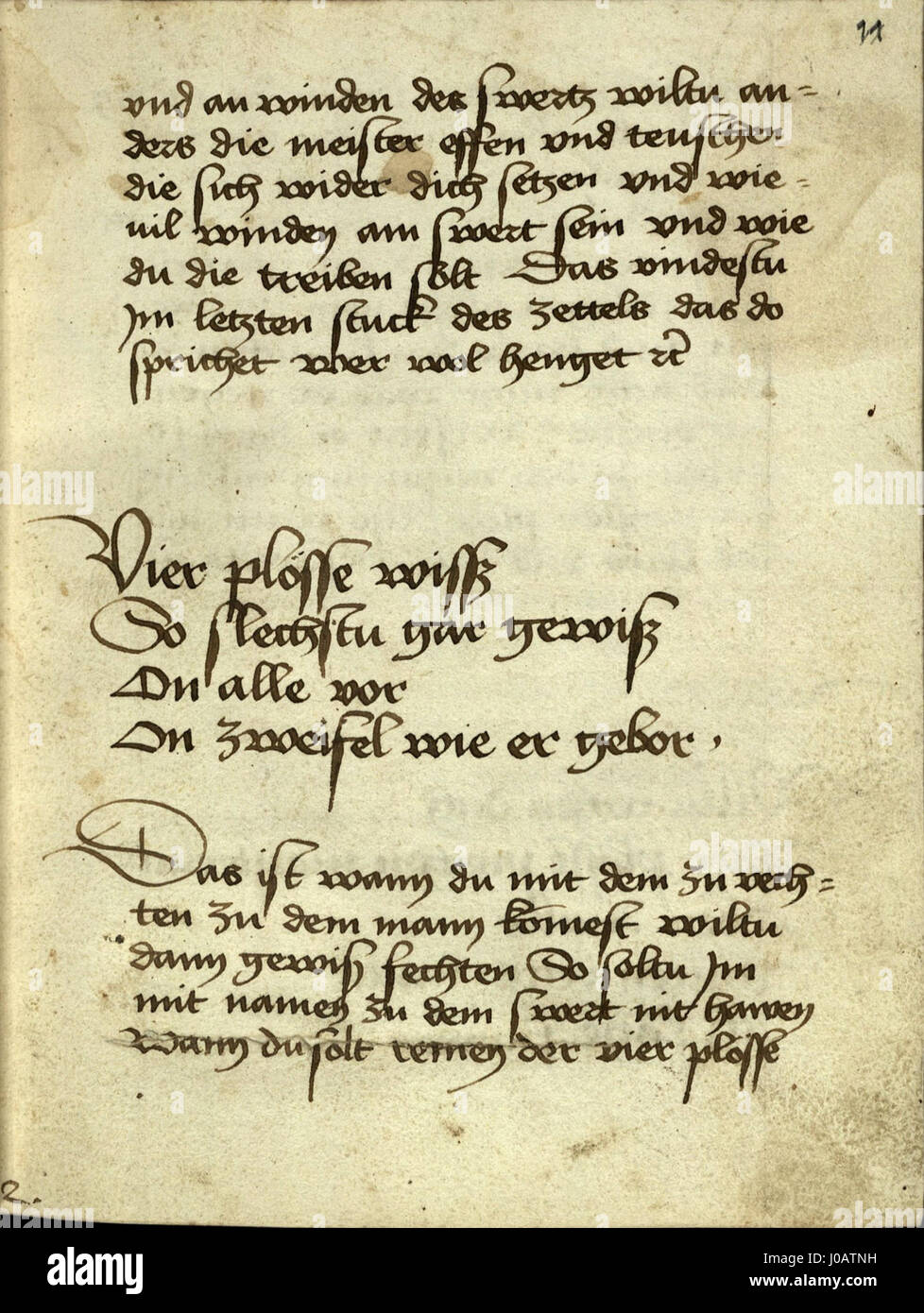 The manuscript Cod.I.6.4§.3 011r is part of a medieval codex, featuring ...