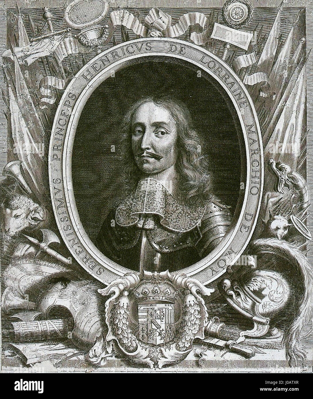 This engraving by Robert Nanteuil, 'Retrato do Príncipe Henrique de ...
