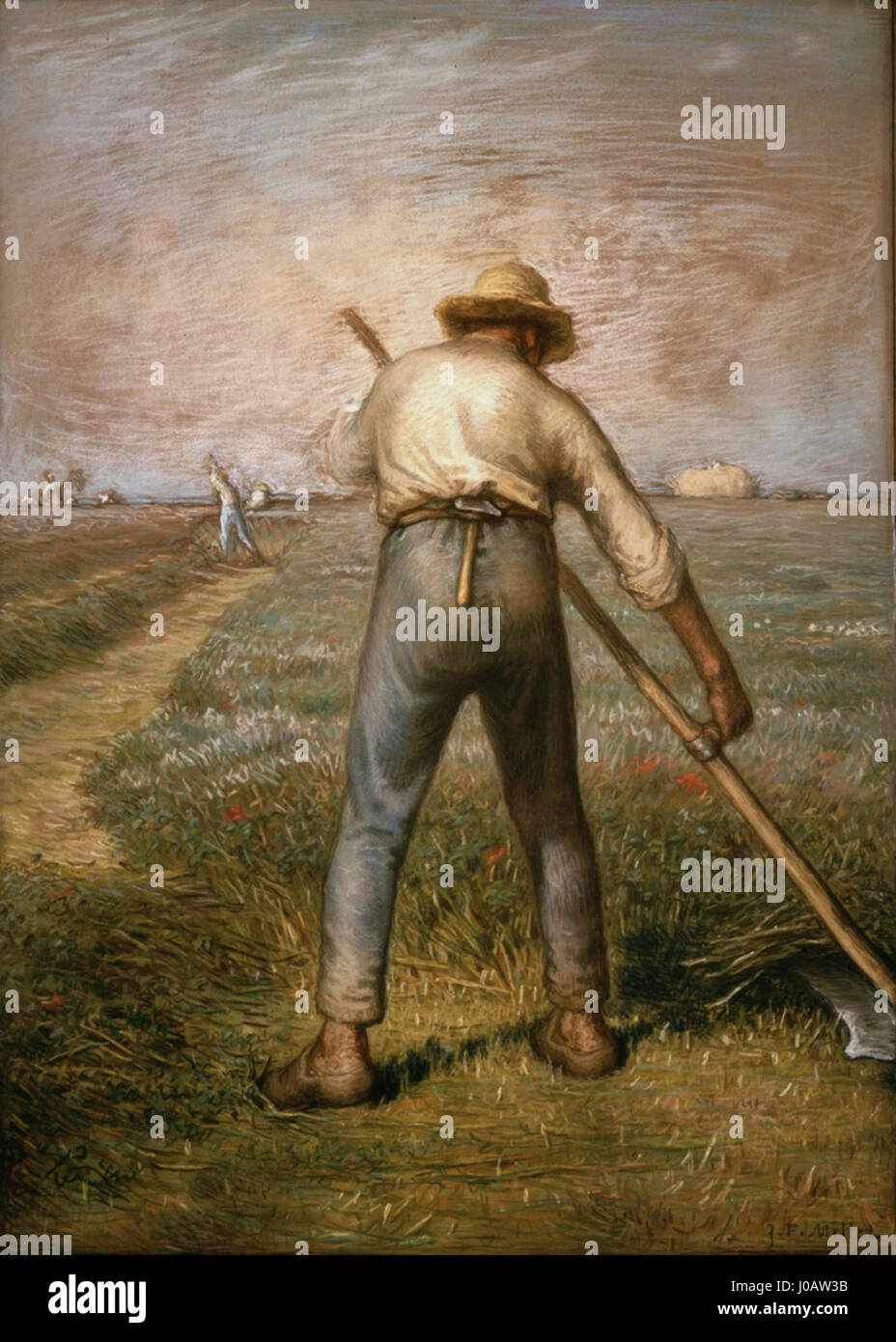 'Le Moissonneur' by Jean-François Millet, displayed at the Hiroshima ...