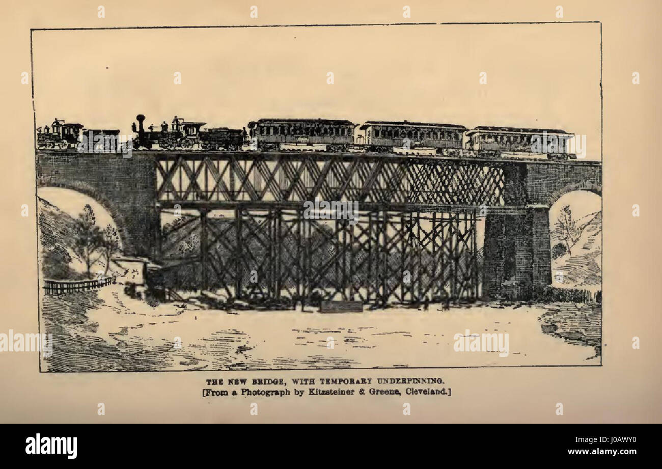 The temporary bridge in Ashtabula was constructed after the tragic ...