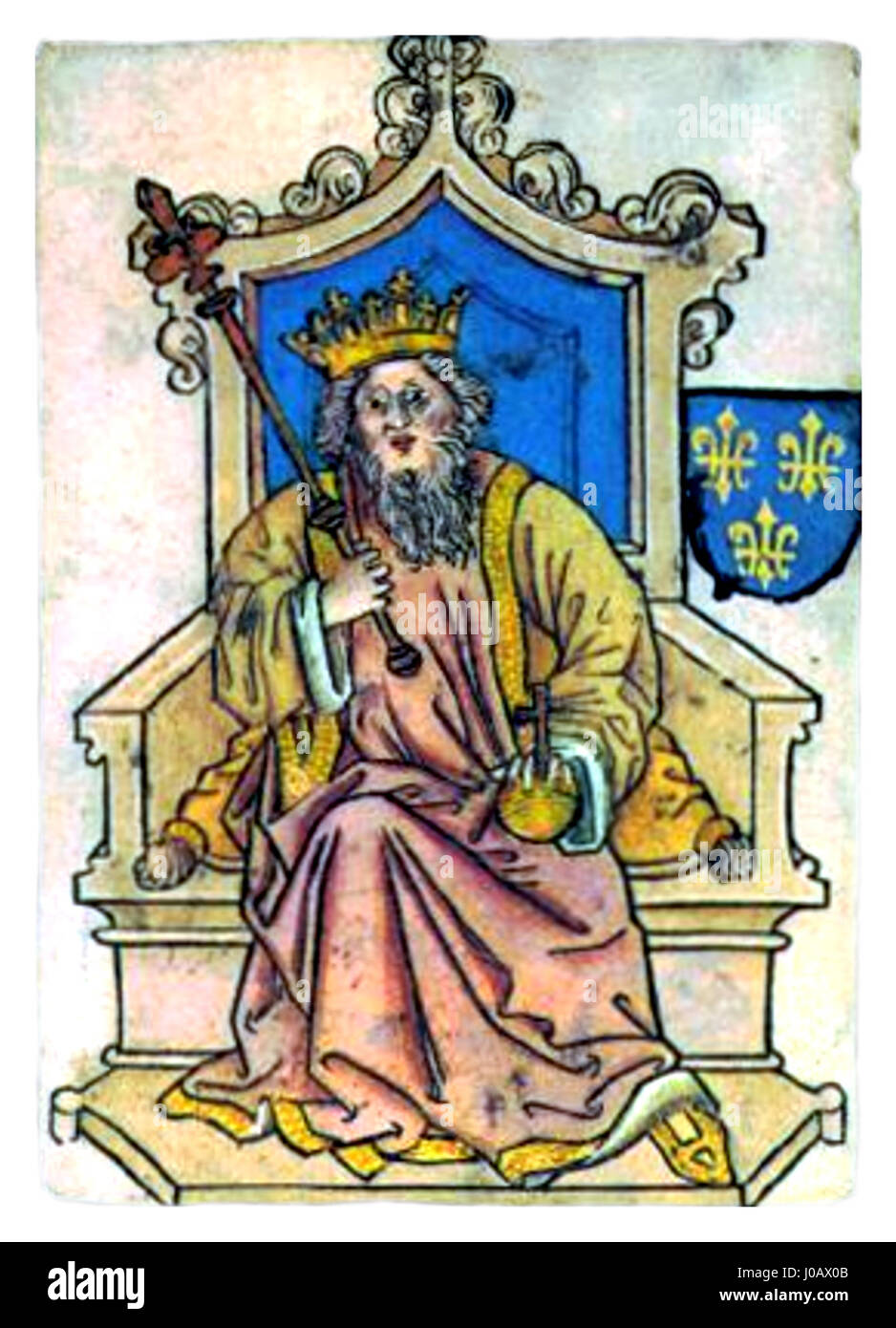 Medieval crown manuscript Cut Out Stock Images & Pictures - Alamy