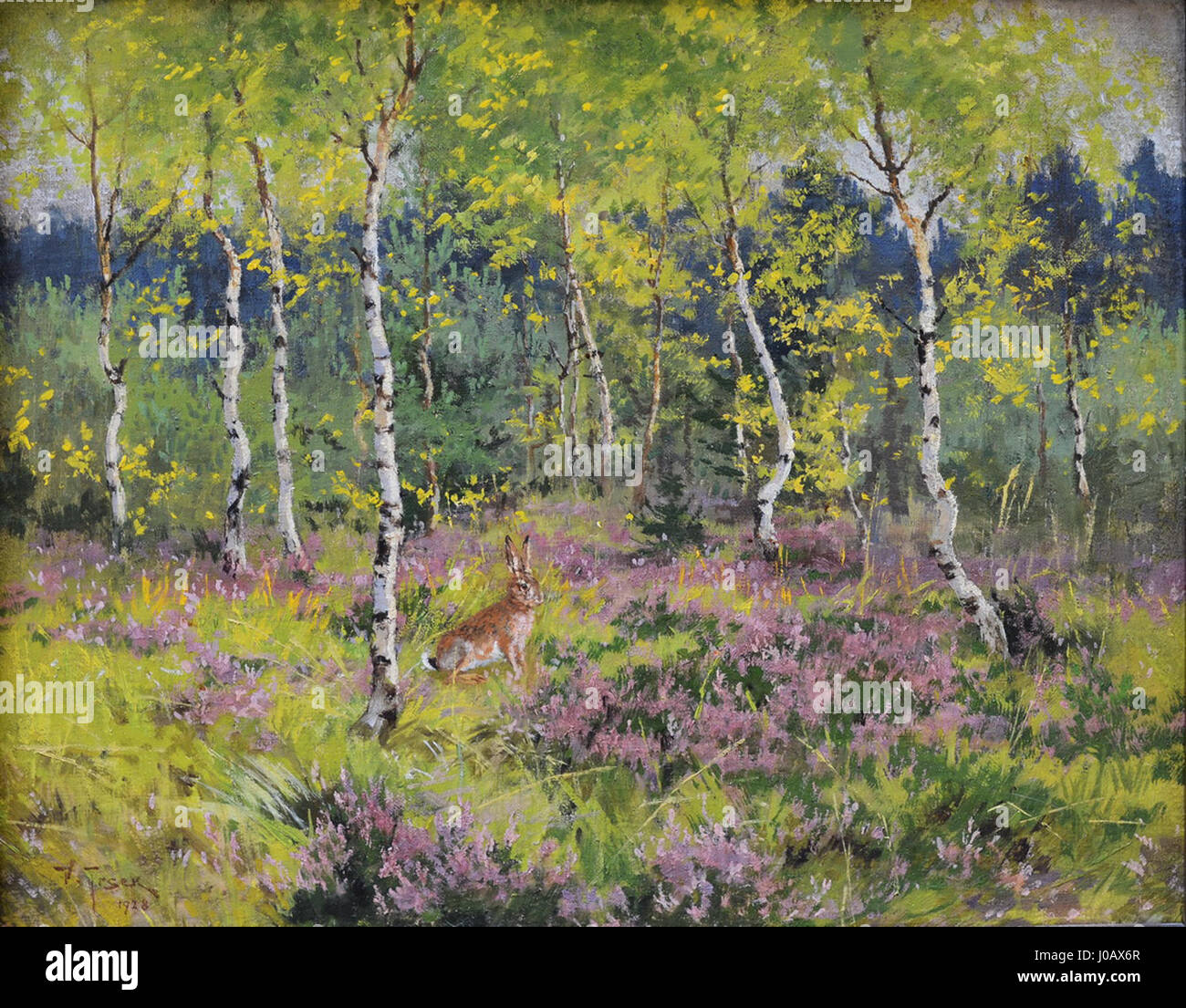 'Lesní z tisí' is a work by Czech artist Vilém Trsek, illustrating ...