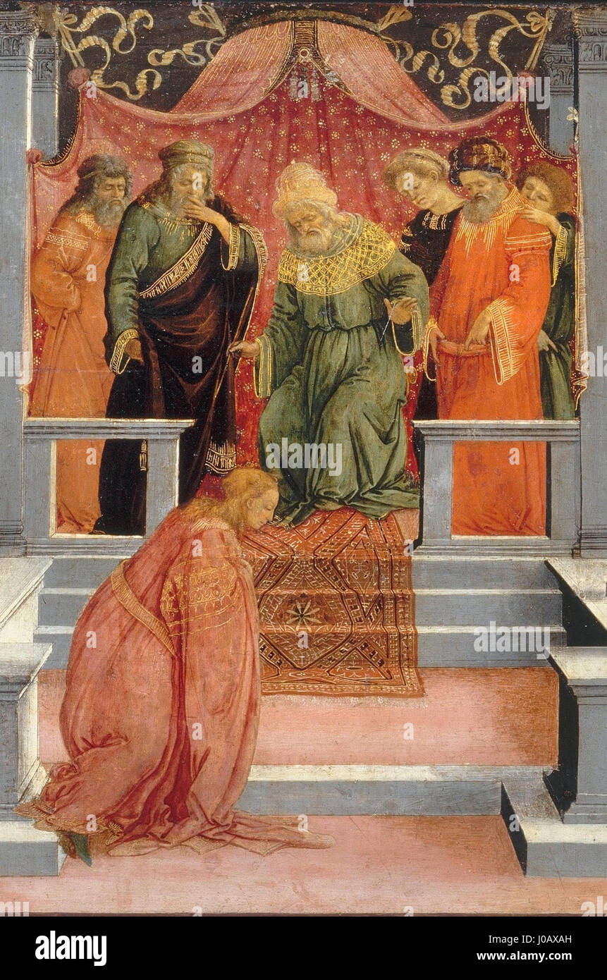 'Esther choisie par Assuérus' by Lippi depicts the biblical story of ...