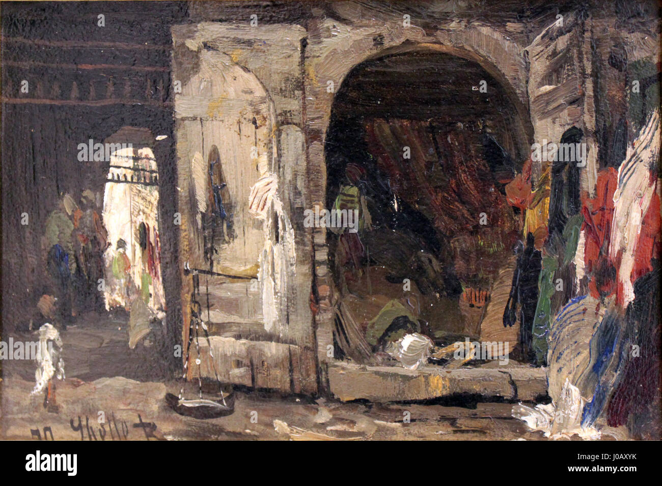 The work titled 'Römisches Ghetto' by Feddersen from 1877 depicts a ...
