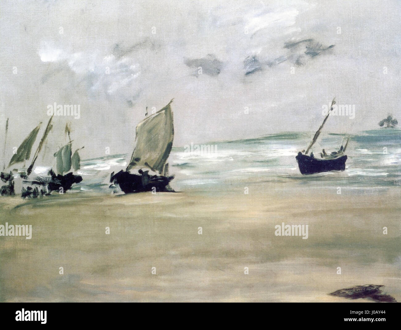 Édouard Manet’s 'Plage de Berck-sur-mer… marée basse' captures a ...