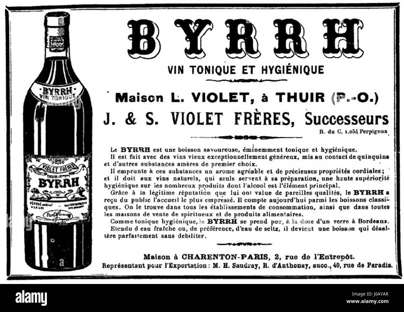 French advertisement poster historical Black and White Stock Photos ...