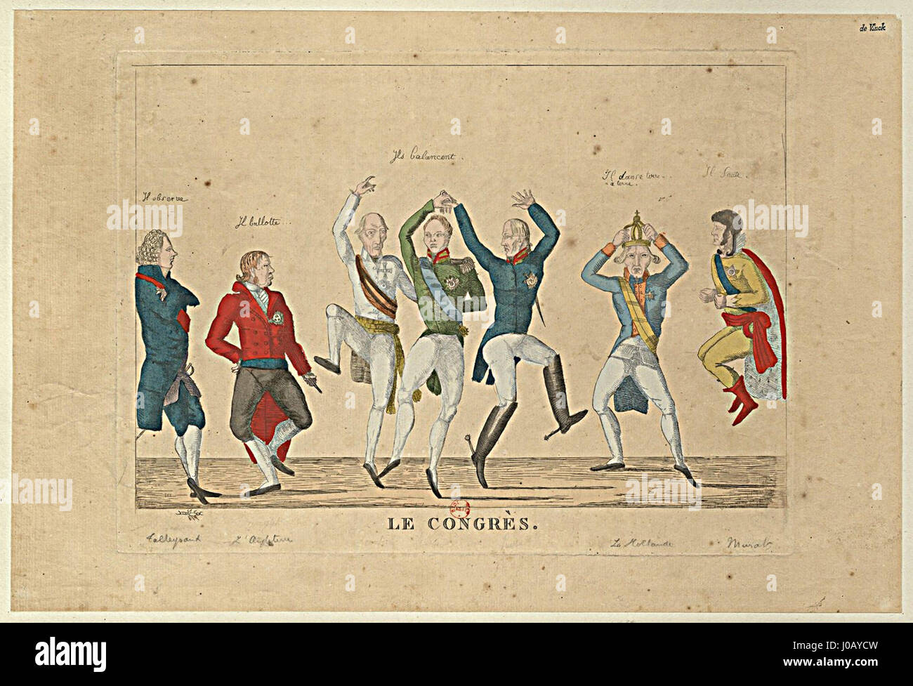 *Forceval - Congrès de Vienne 1814-1815* depicts the diplomatic ...