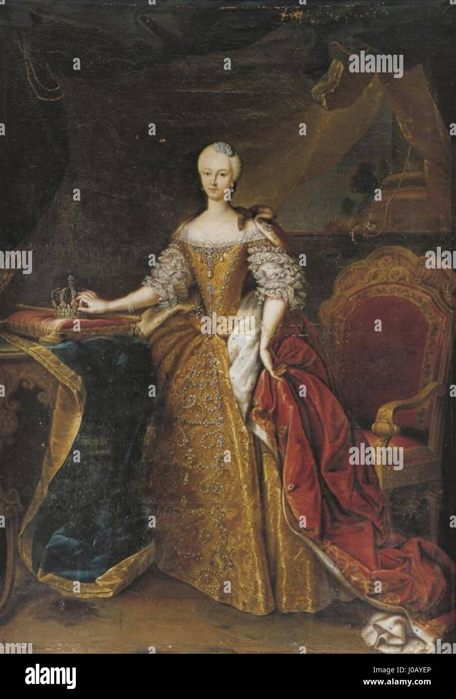 This portrait by Giuseppe Duprè captures Maria Antonia of Spain, Queen ...