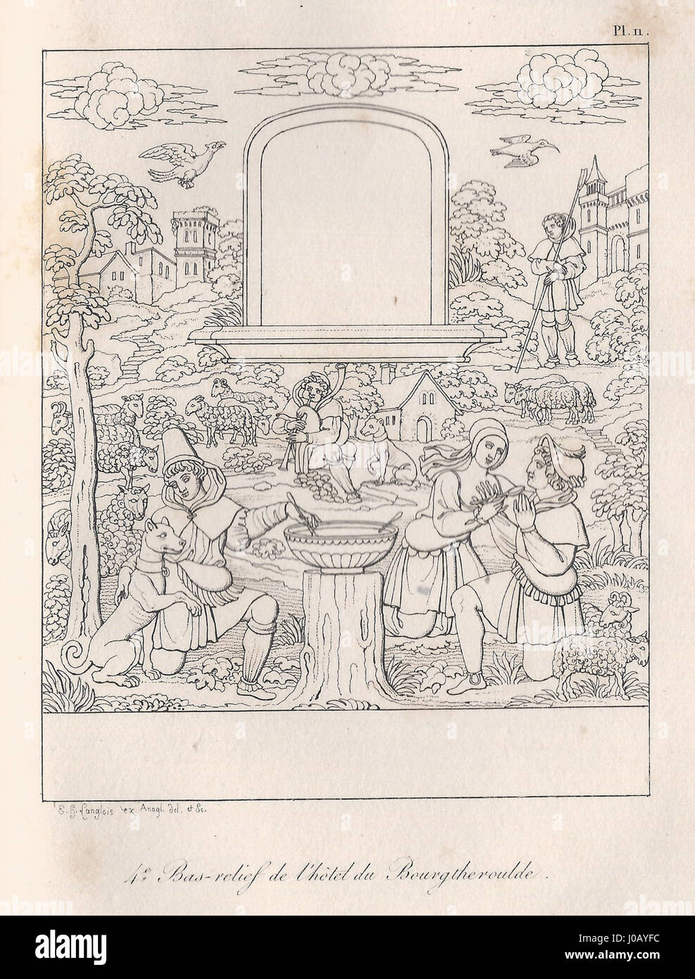 The 4th bas-relief of the Hôtel du Bourgtheroulde in Rouen is a ...