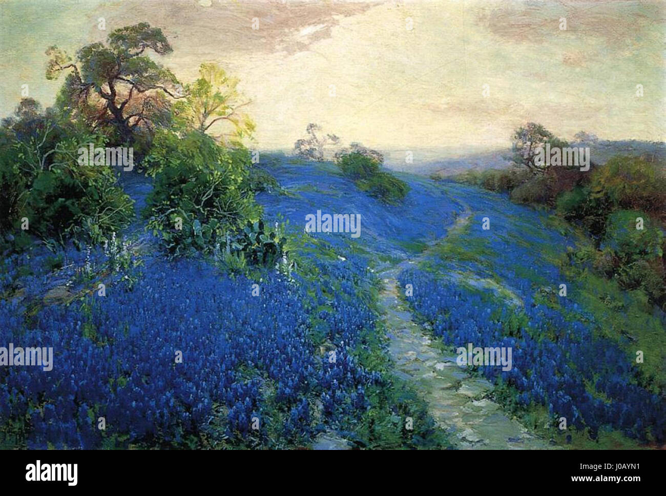 Julian Onderdonk’s 1912 painting, 'Bluebonnet Field,' showcases the ...