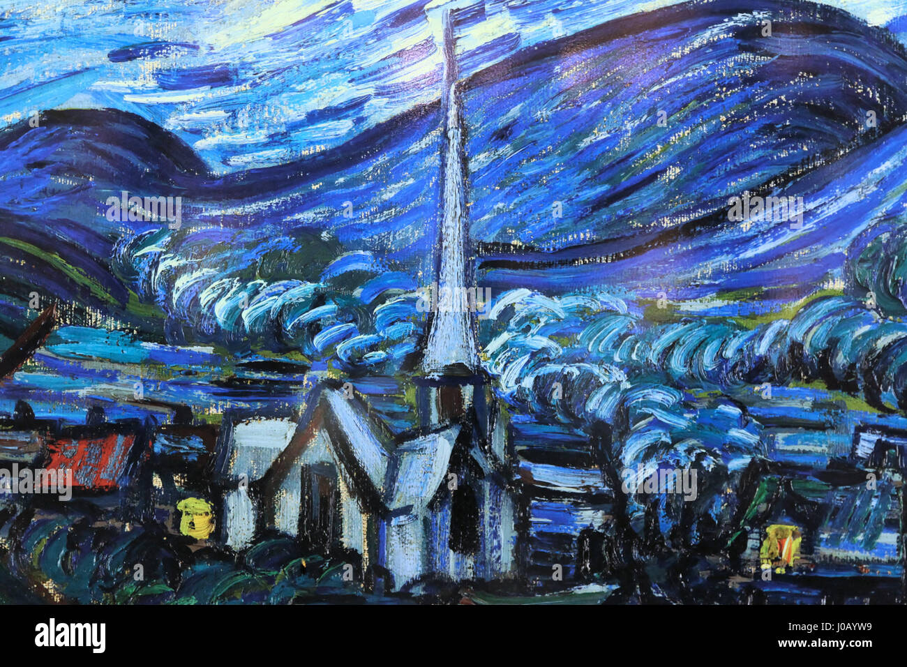 Oberhausen - Gasometer - Der schöne Schein - The Starry Night (van Gogh ...