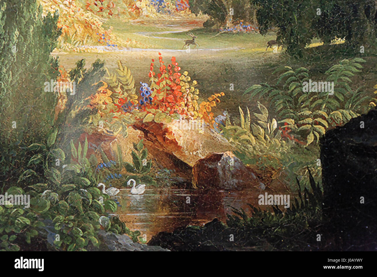 The artwork 'Expulsion from the Garden of Eden' by Cole, exhibited at ...