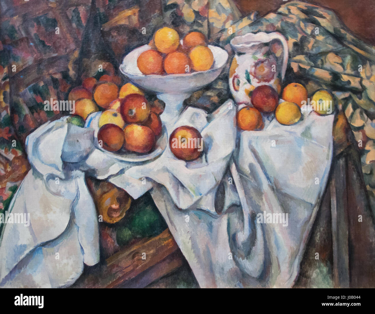 Paul Cézanne's 'Pommes et oranges' is a still-life painting that ...