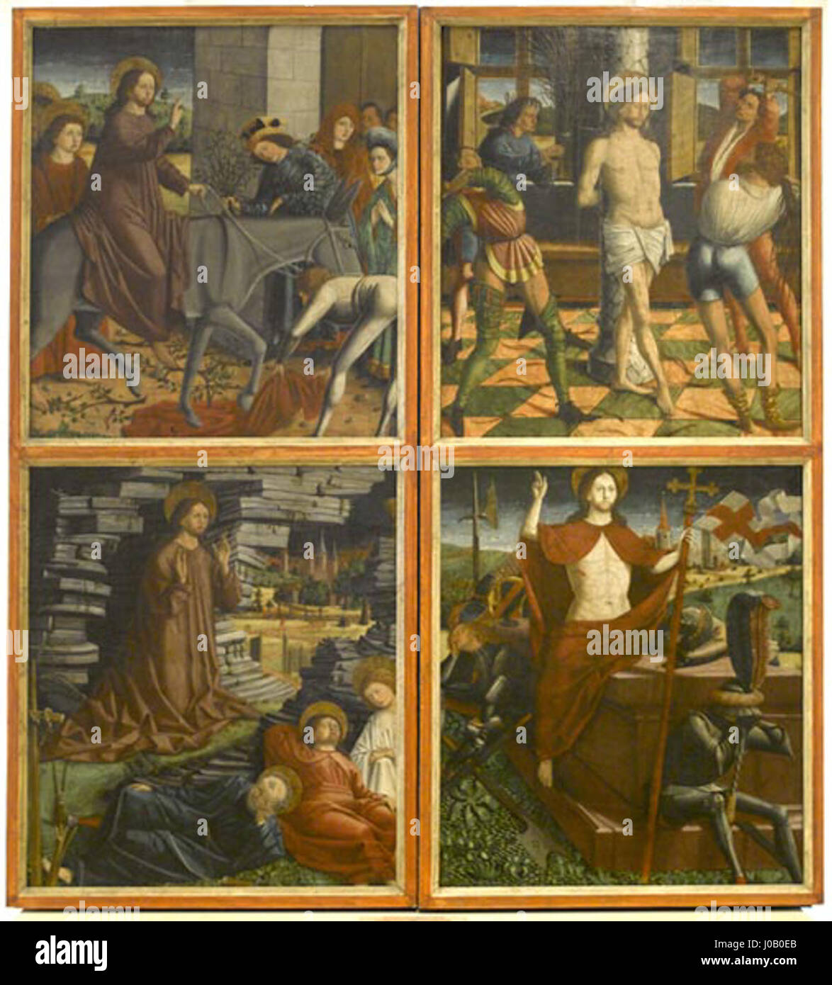 The 'Retable de Saint Étienne' is an altarpiece featuring exterior ...