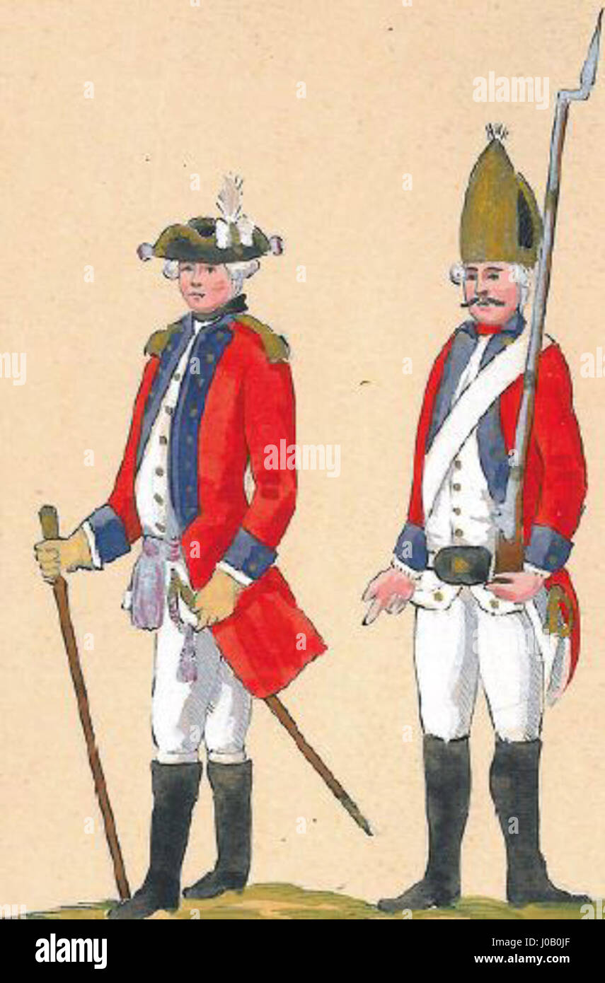 This artwork depicts the 35th Regiment Grenadiers from Wittena, a ...