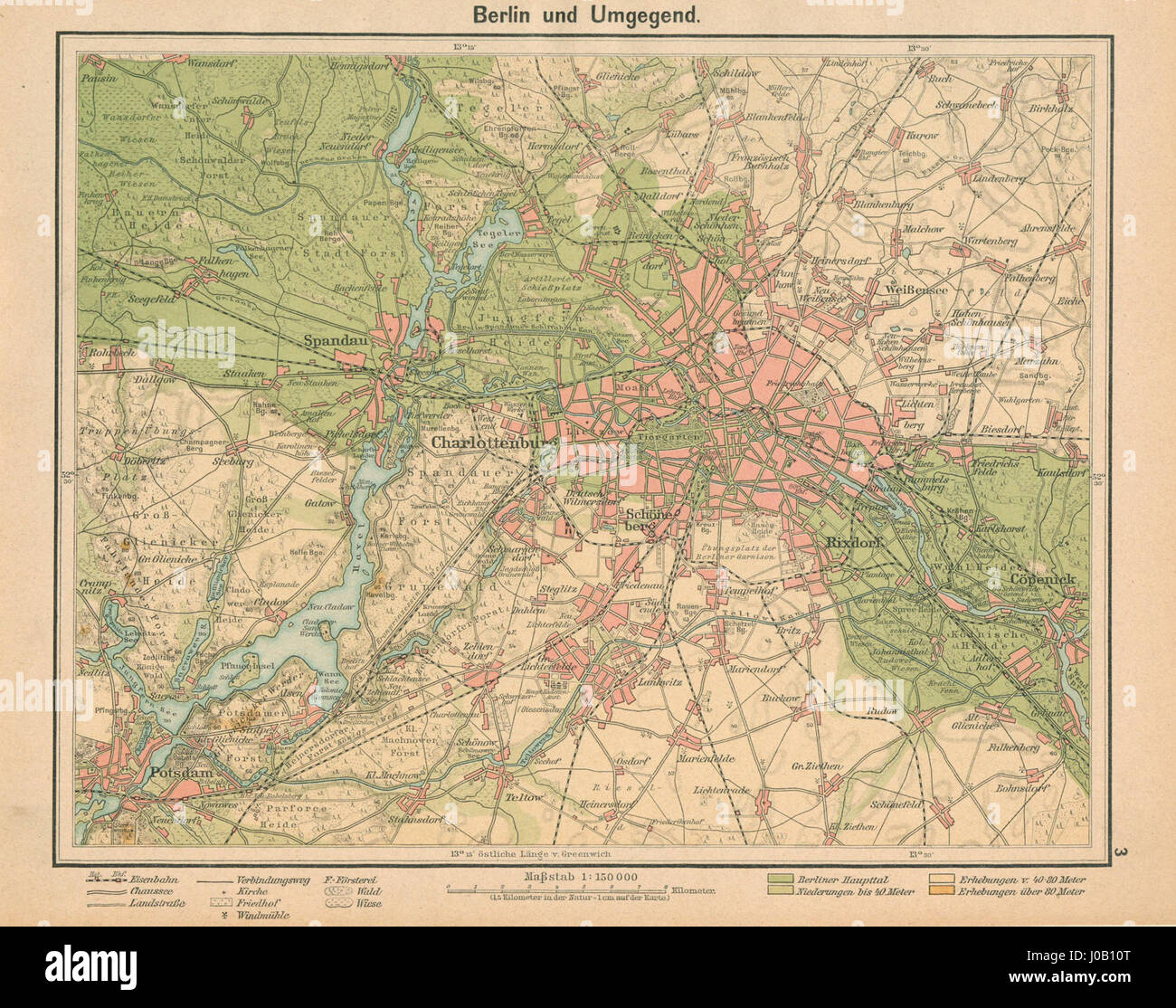 'Atlas for Berlin Schools - Berlin and Surroundings 1913': This ...