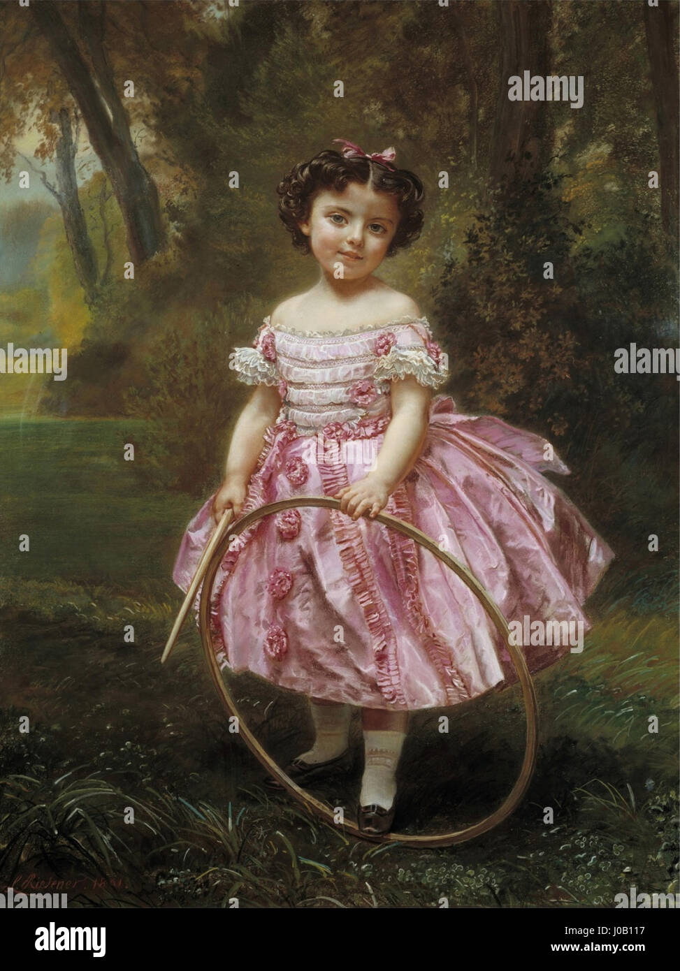 Léon Riesener’s 'Portrait de Mademoiselle Ehrler' (1861) portrays a ...