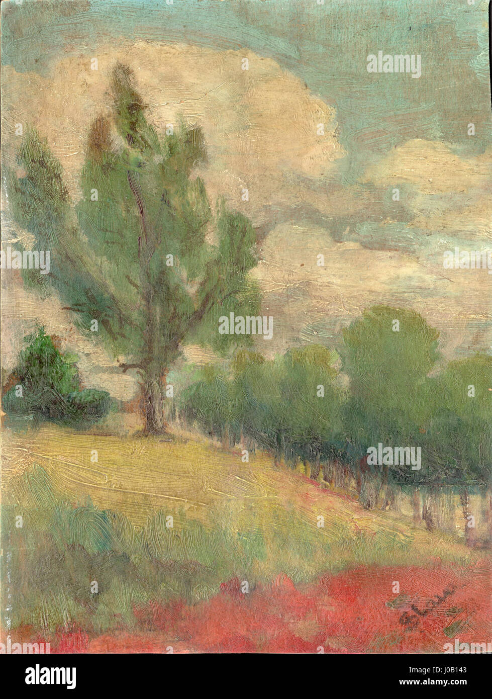 Slava Raskaj’s 'Padina s velikim stablom' (Slope with a Large Tree ...