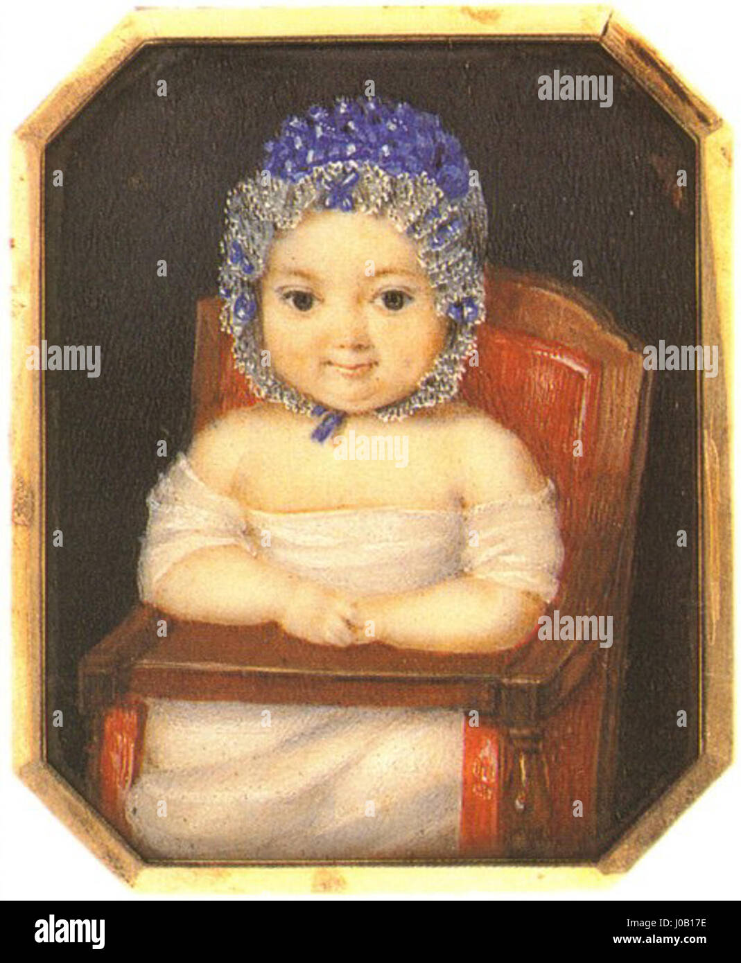 The portrait by Dmitro Vyshnevskyi depicts a prominent figure ...