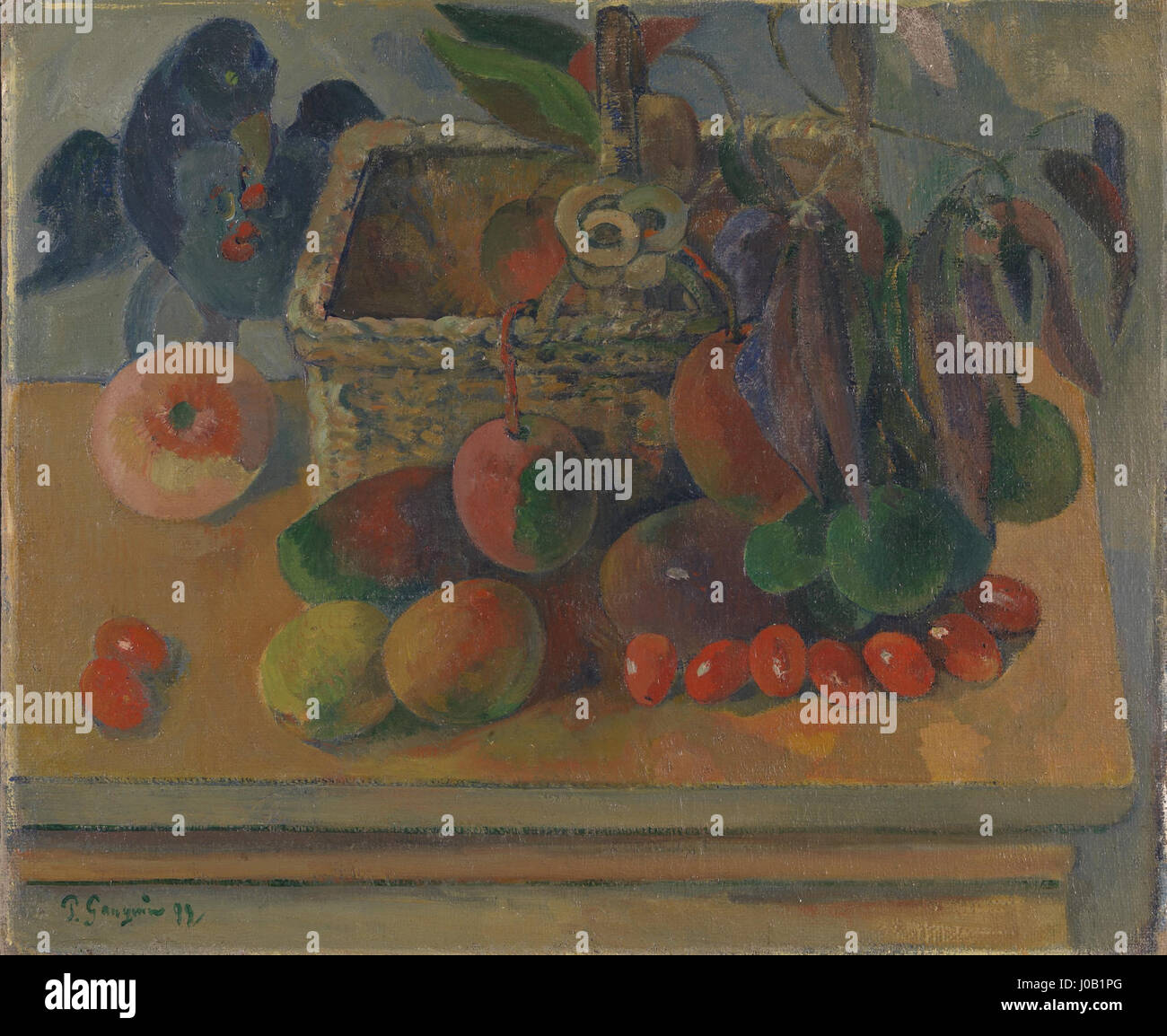 Paul Gauguin's 'Le Panier carré' (1895) is a still life painting ...