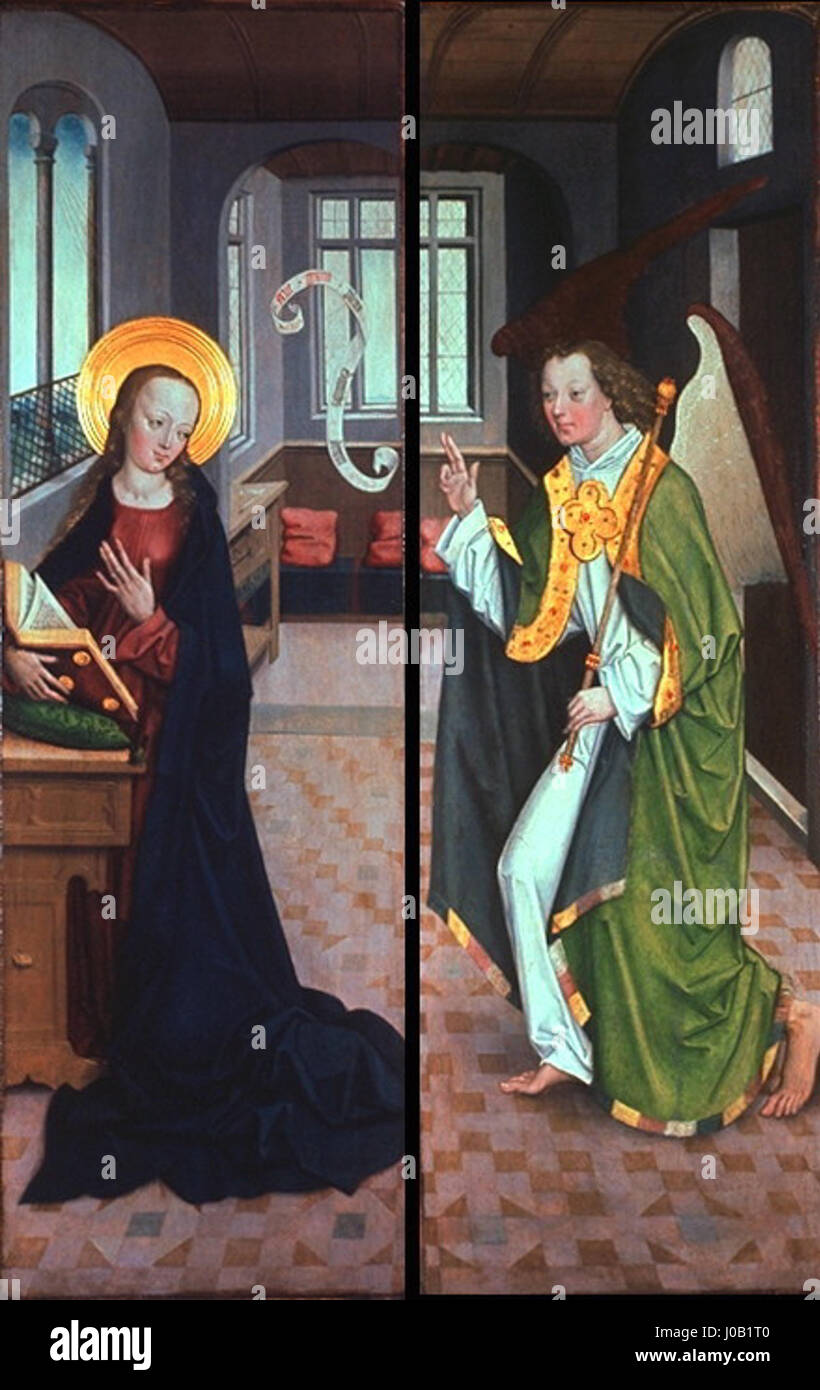 This triptych, titled 'Triptyque avec descente de croix fermée' (Triptych with Closed Descent ...