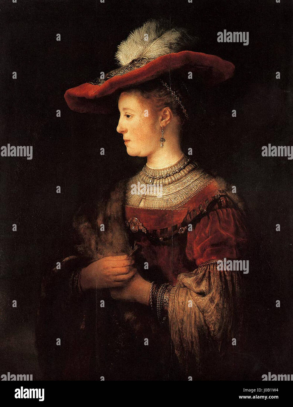 Rembrandt saskia drawing hi-res stock photography and images - Alamy