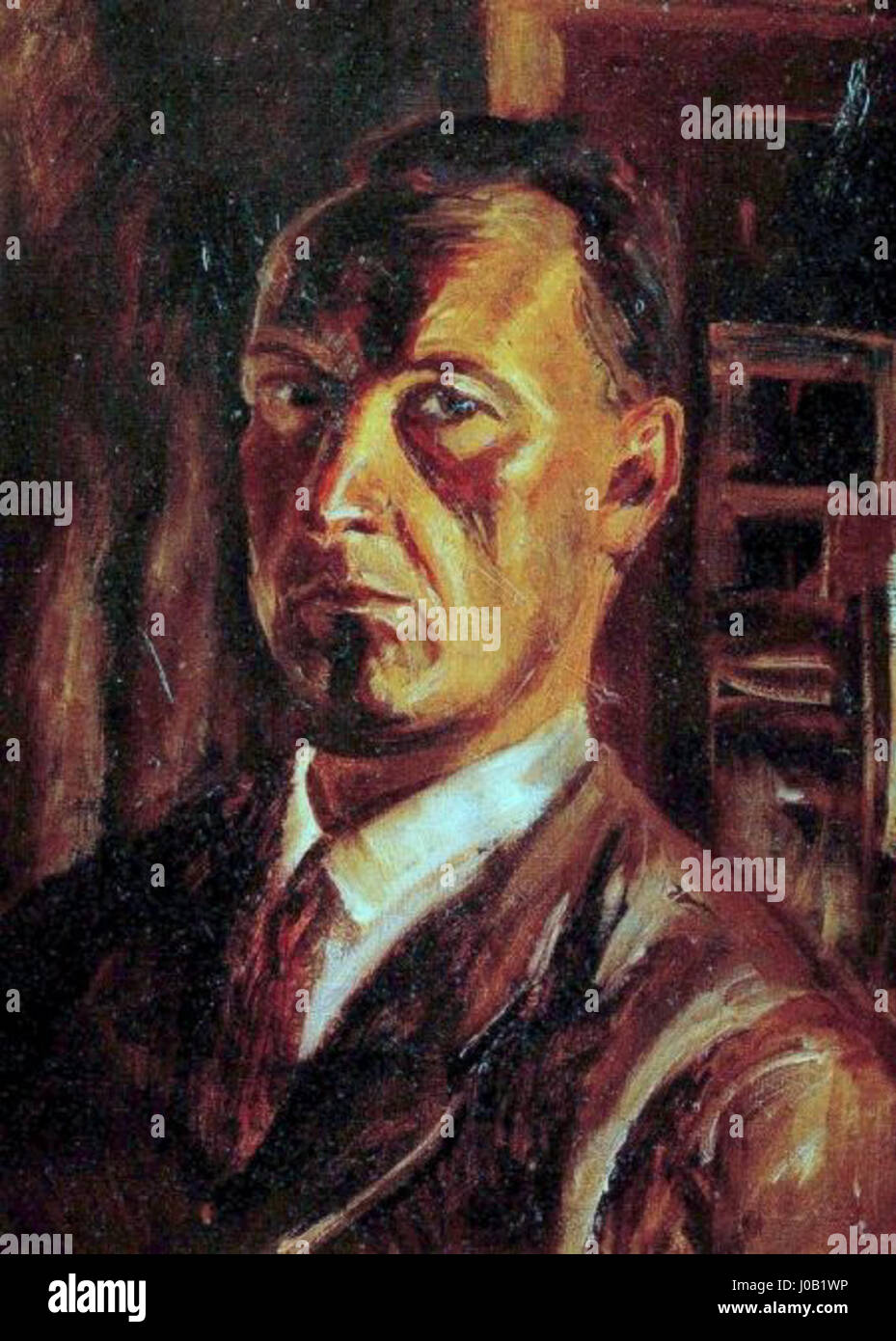 'Avtoportret' by Ludvik Vrecic is a self-portrait capturing the artist ...