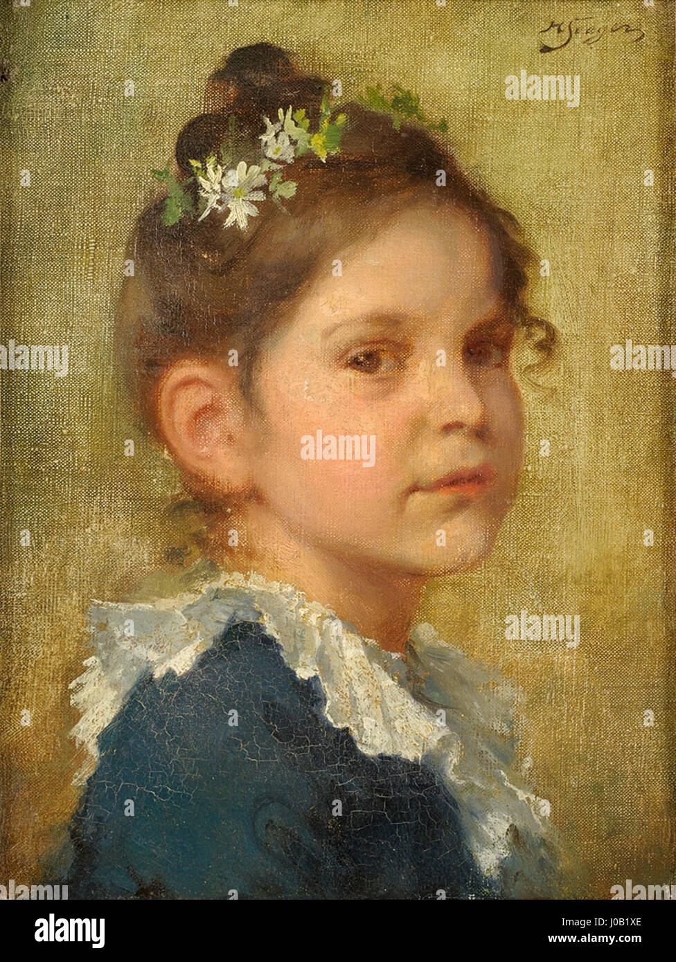 Hermann Seeger Mädchenportrait Stock Photo - Alamy