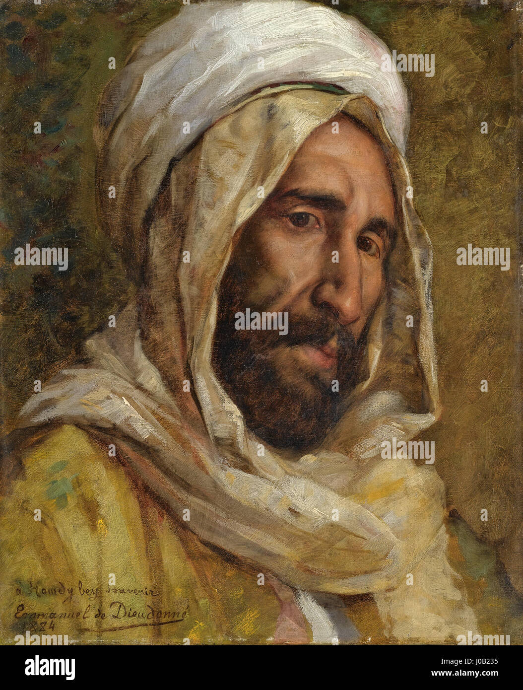 'Osman Hamdi Bey' by Emmanuel de Dieudonné is a portrait of the ...