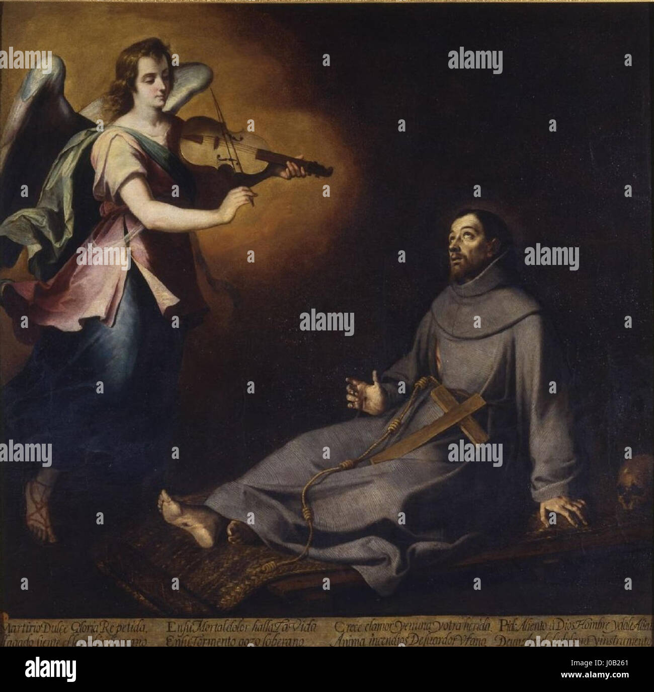 'Éxtasis de San Francisco de Asís' is a religious painting that depicts ...