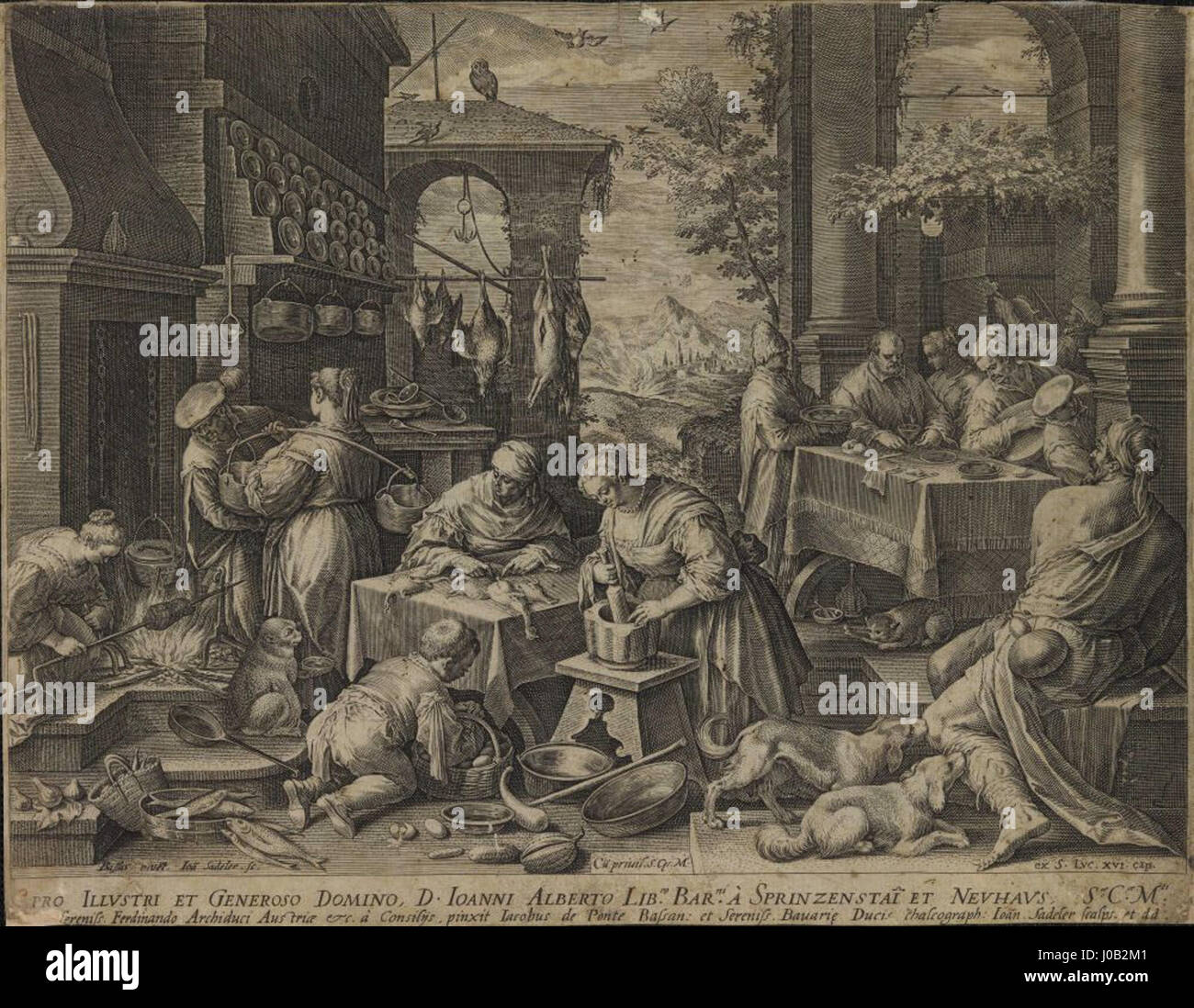 Jan Sadeler the Elder's engraving from around 1598 illustrates the ...