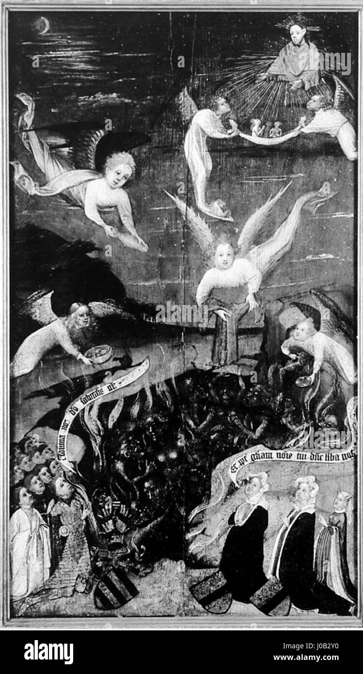 'Retable Pallant - libération du purgatoire' refers to an altarpiece ...