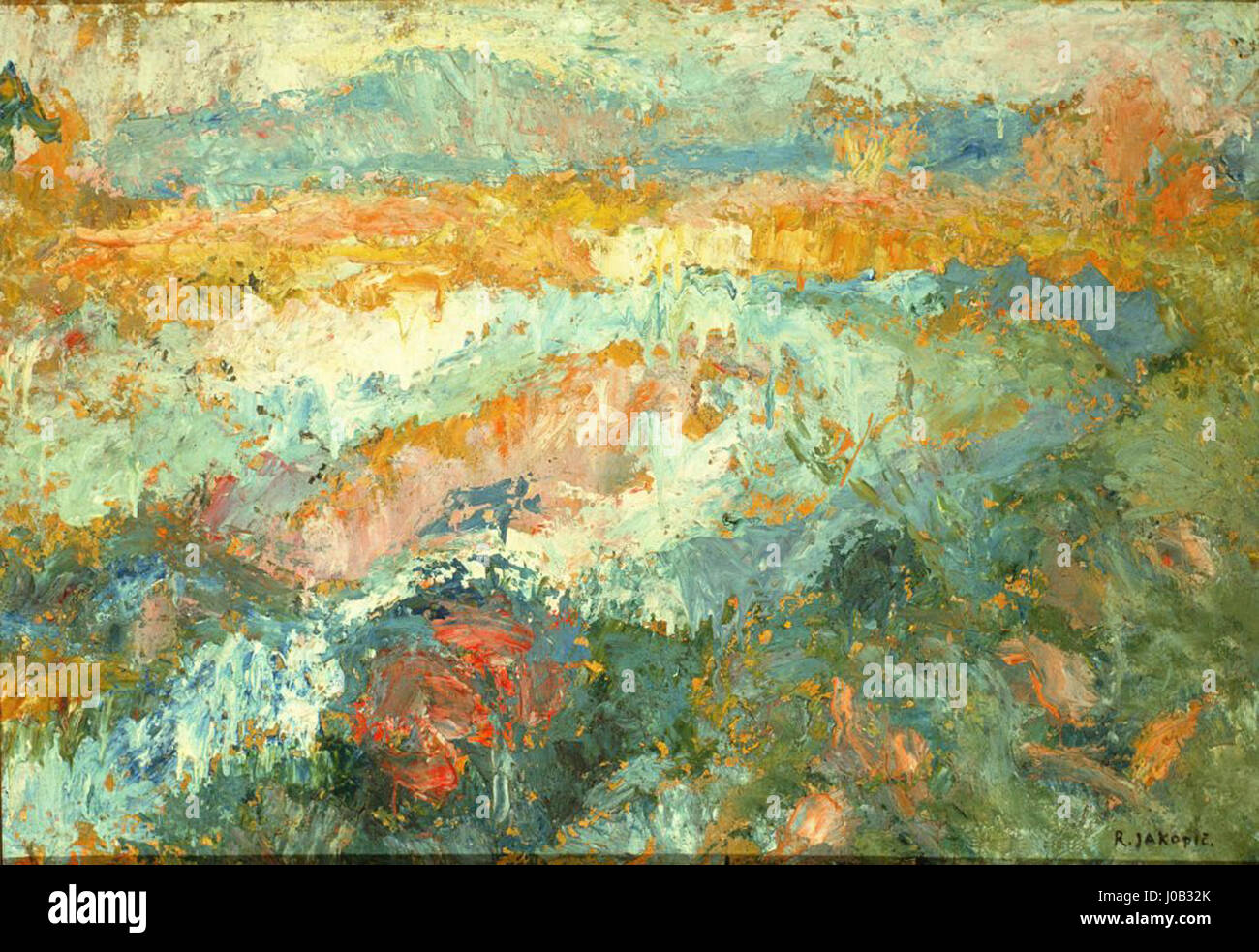 *Sava* by Rihard Jakopic is a landscape painting capturing the Sava ...