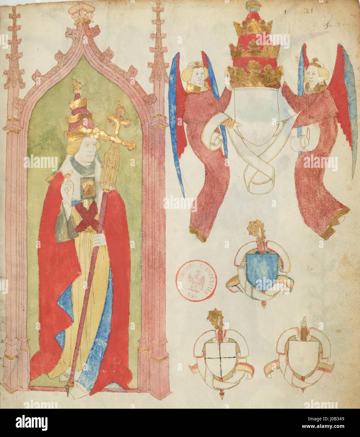 This artwork titled 'Pape P21 corrigé' explores abstract visual ...