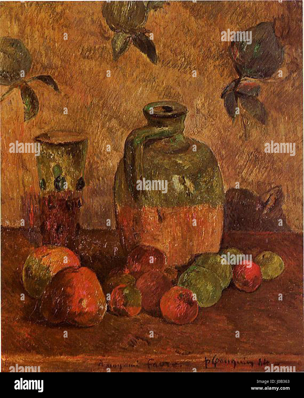 Paul Gauguin’s 1884 still life, 'Pommes, cruche et verre iris ...