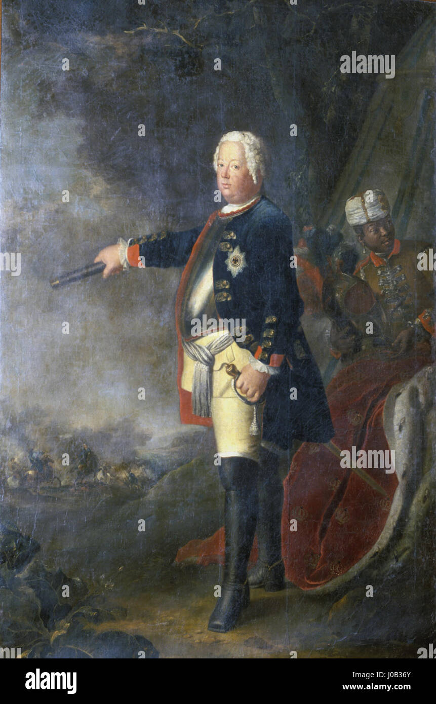 Antoine Pesne's portrait of King Frederick William I of Prussia ...