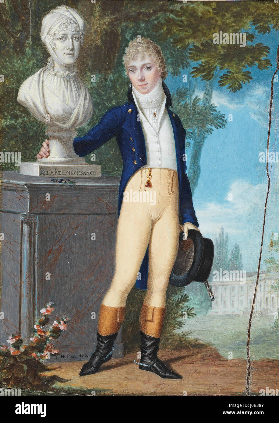 This portrait by Carl Ludwig Hummel de Bourdon from 1803 features a ...