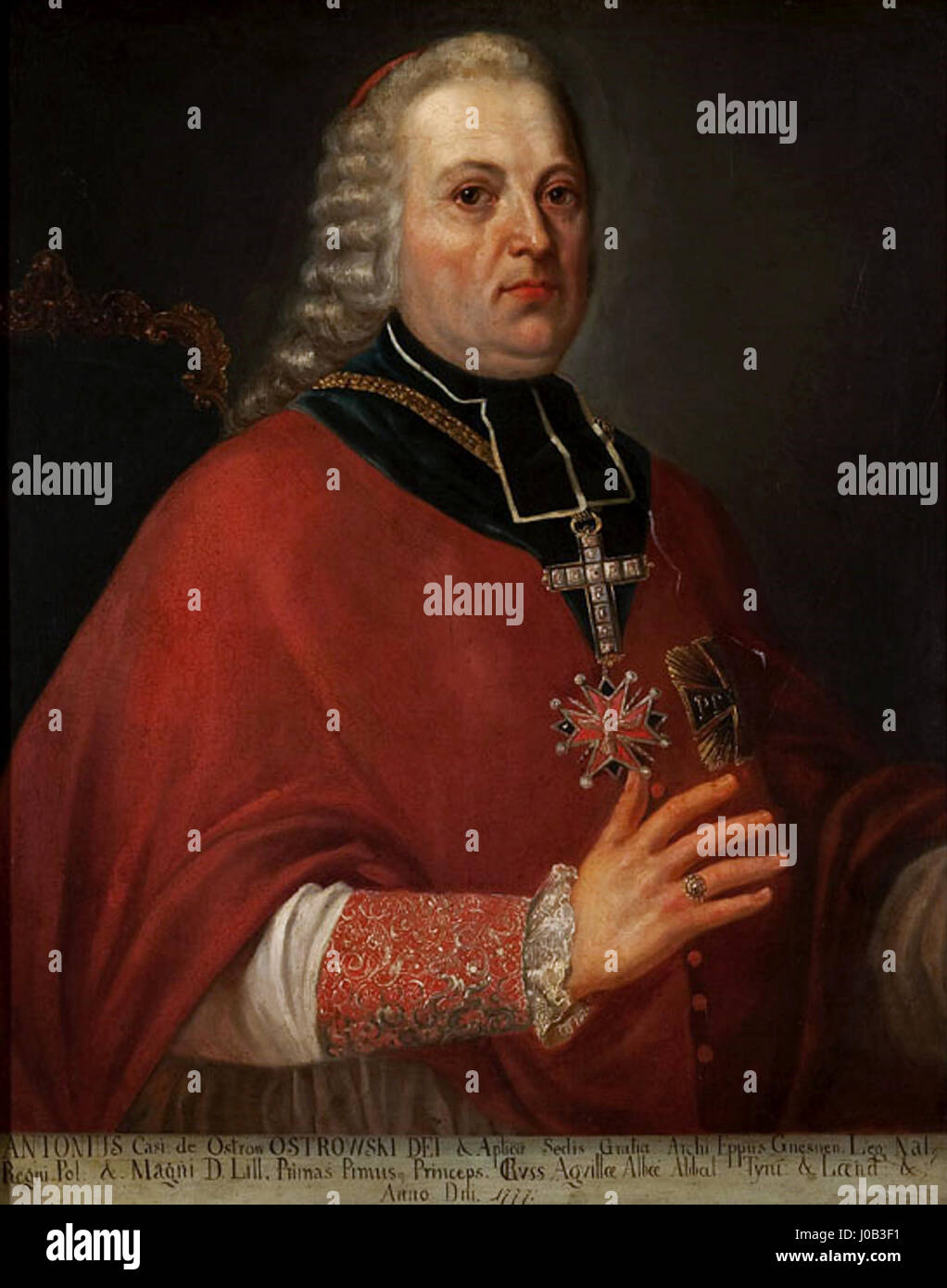 The portrait of Antoni Ostrowski, painted by Lukasz Smuglewicz ...