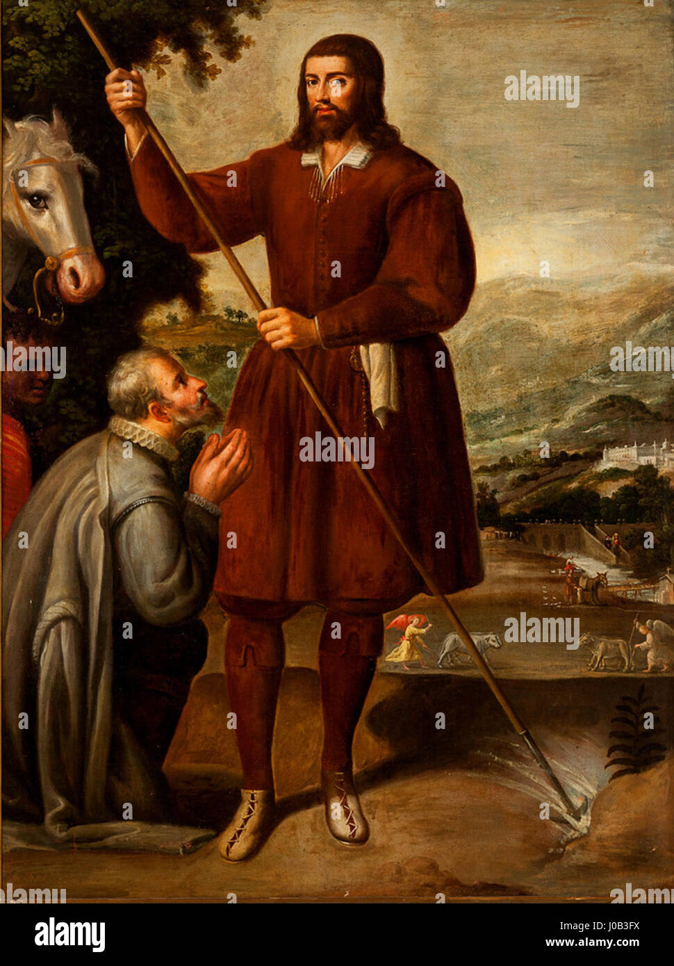 The painting 'San Isidro Labrador' displayed at Museo Ibercaja Camón ...