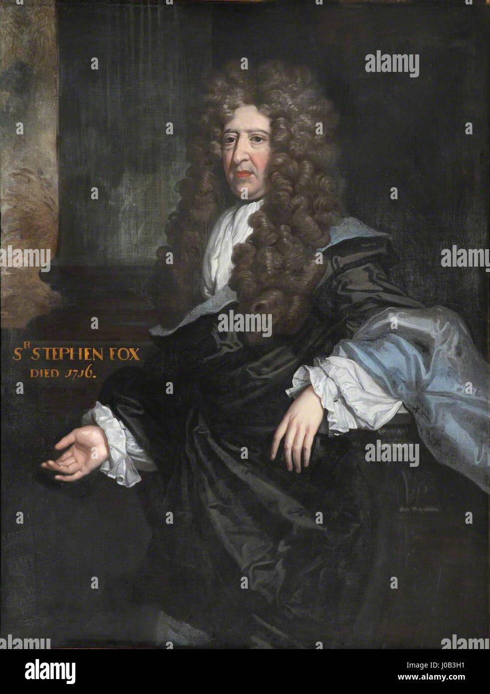 The portrait of Sir Stephen Fox by John James Baker, dating from the ...