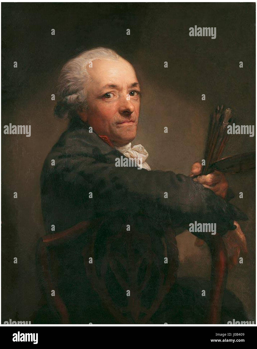 Anton Graff's circa 1795 partial replica of his self-portrait from ...