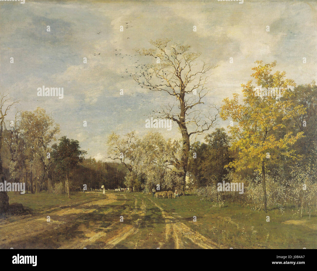 Tina Blau's 'Spring Day in the Prater' captures the vibrant atmosphere ...