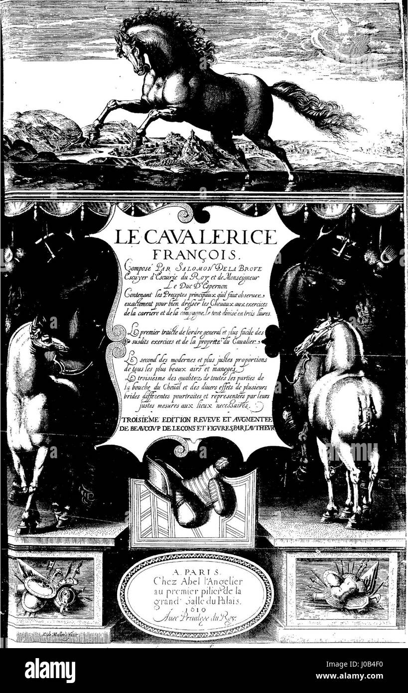 'Frontispice du Cavalerice françois' refers to the frontispiece ...