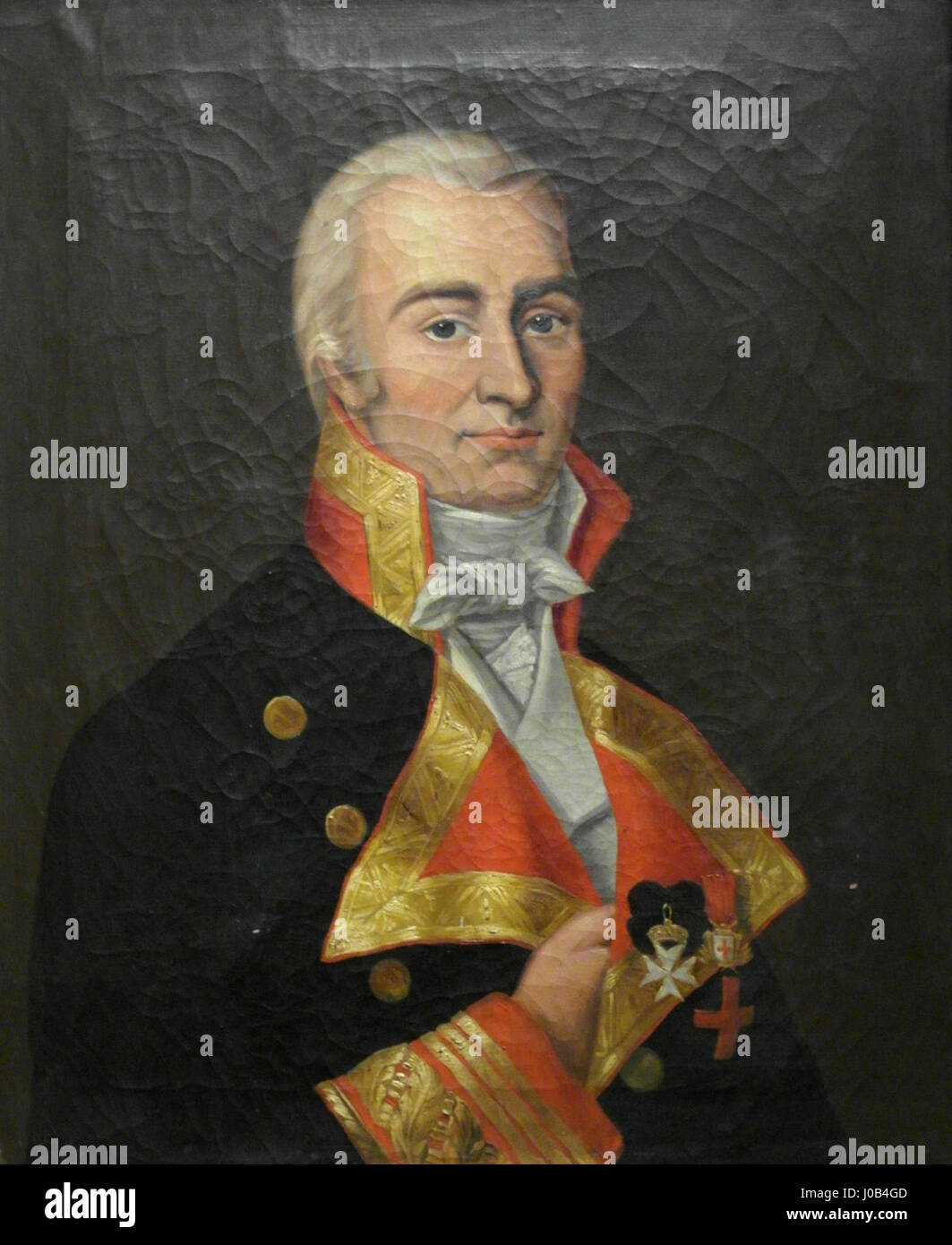 This 1850 portrait of Santiago Liniers, an Argentine naval leader ...