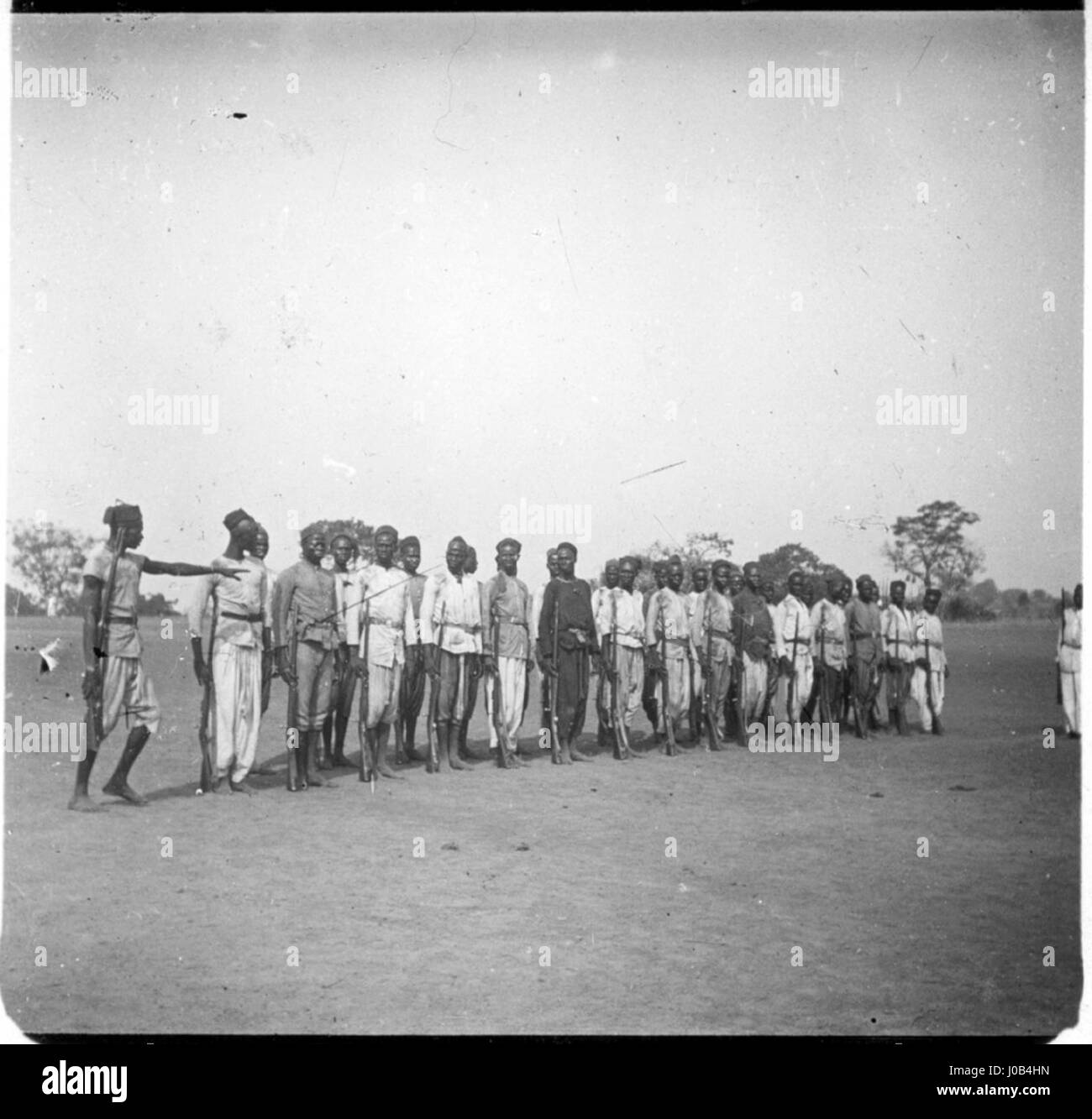 This photograph, taken in March 1899, shows the frontier guards in ...