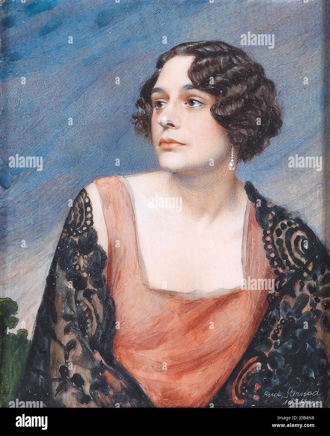 Sternad’s ‘Portrait of a Lady’ from 1924 portrays a woman in a classic ...