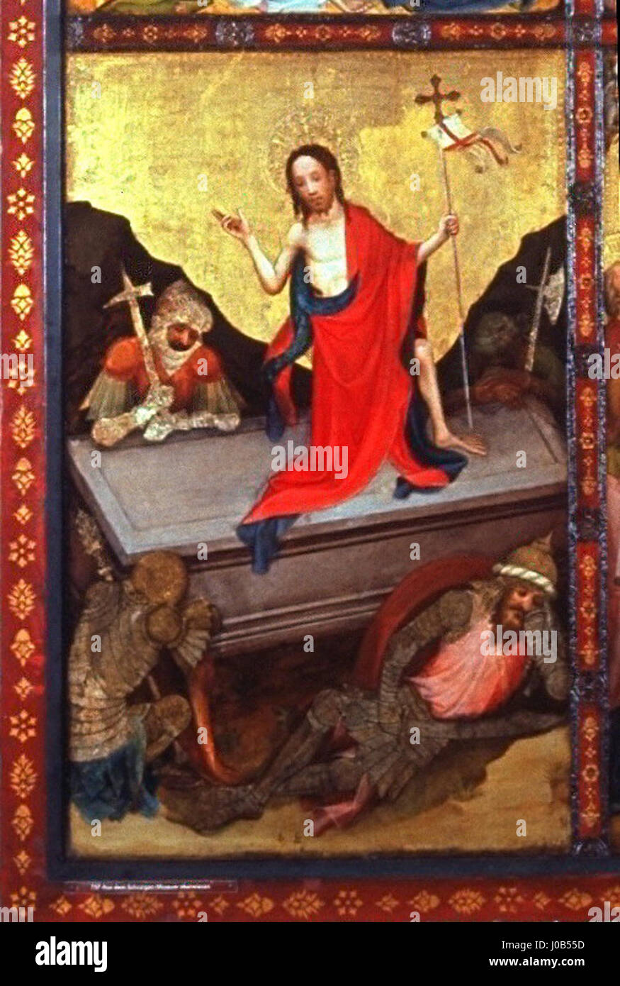 The painting 'Résurrection' is a dramatic representation of the ...