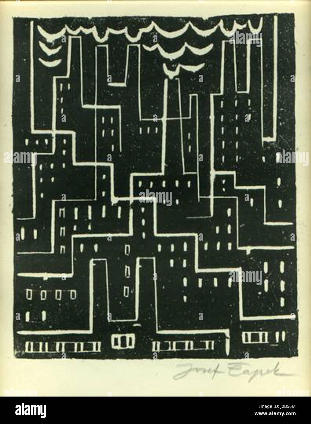 Josef Capek’s 'Mesto' (1919) is an evocative painting that explores the ...